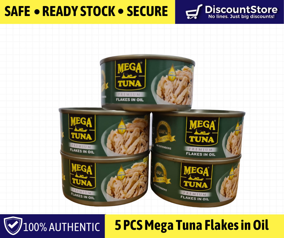 5 pcs Mega Tuna Flakes in Oil 180g | Lazada PH