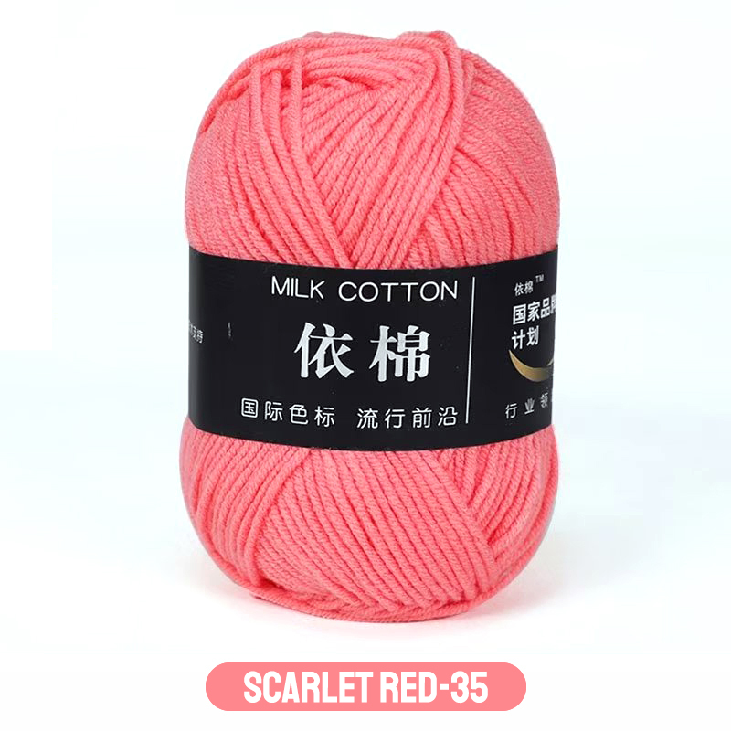 4 Plys 50g Smooth Milk Fiber Knitting Wool Crochet Yarn Milk Cotton ...