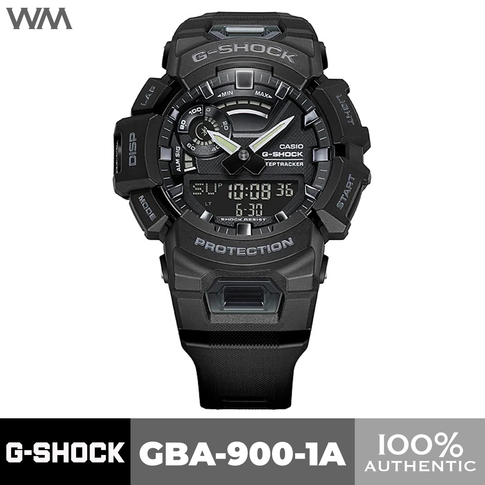 Casio G-SHOCK Move GBA-900 Series Black MIP LCD Rugged Smart Bluetooth ...