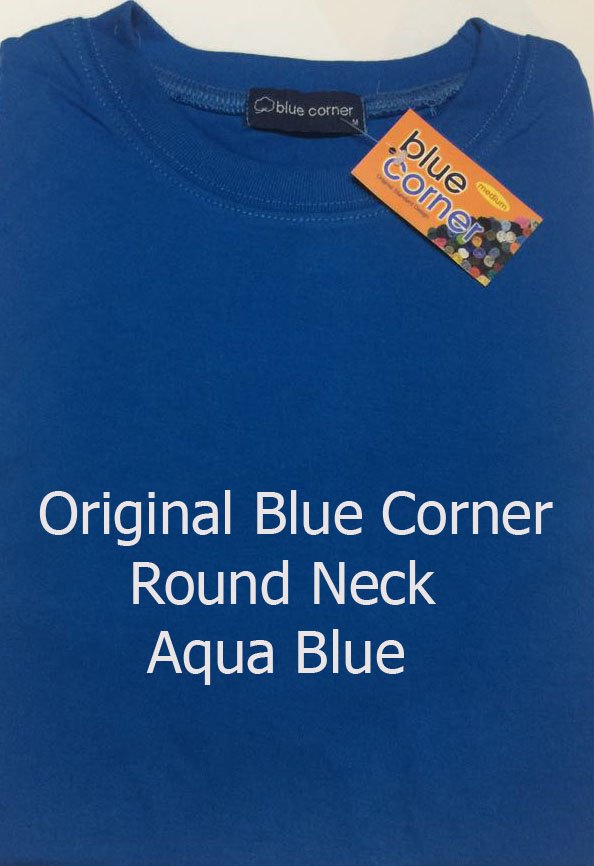 Original Blue Corner Unisex Round neck T-shirt (Aqua Blue) | Lazada PH