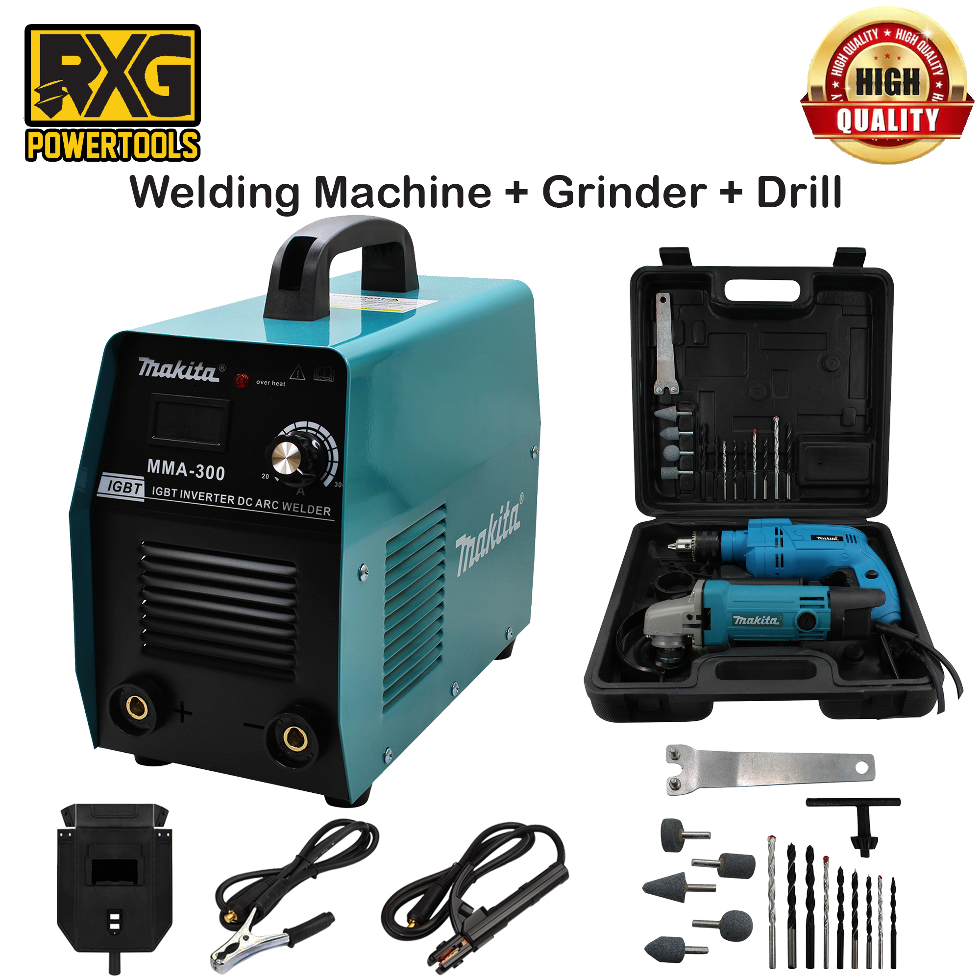 Mk MMA-300(A) Welding Machine + Mk Grinder and Drill (Combo B) | Lazada PH
