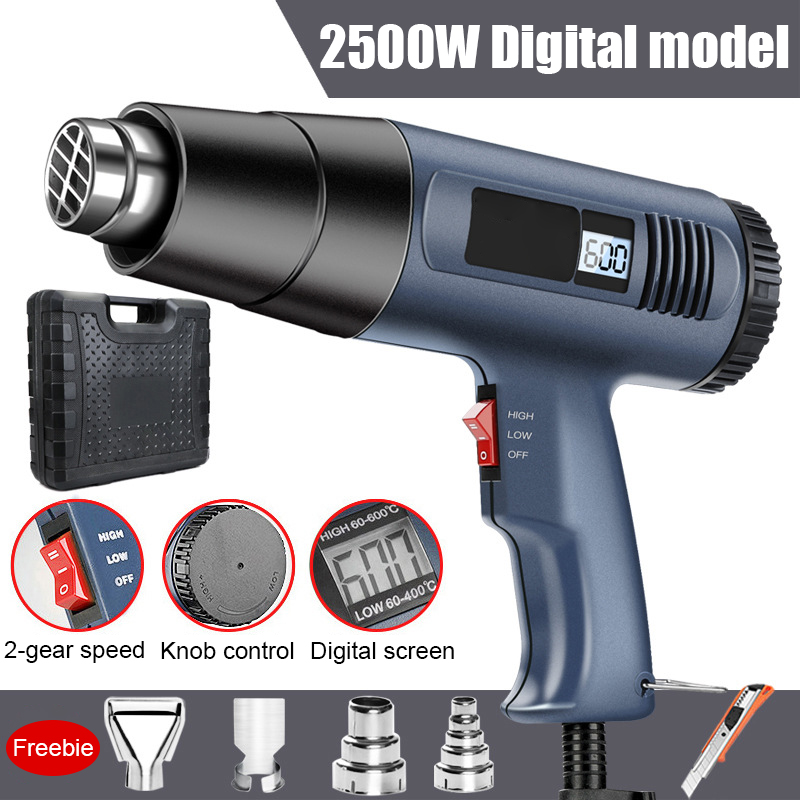FOGO Heat Gun 60℃-600℃ Heavy Duty High Performance 2000W Tools Heat Gun ...