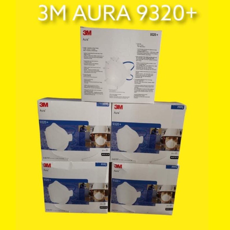 9320+ 3M Aura original mask Made in UK | Lazada PH