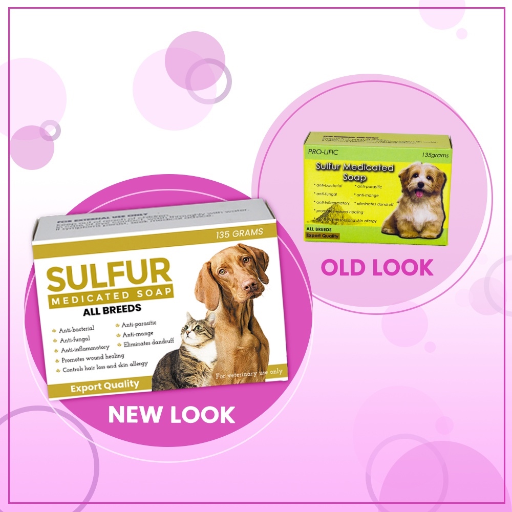 LKJ-Prolific Sulfur Medicated Soap For Cats Dogs 135g Anti ...