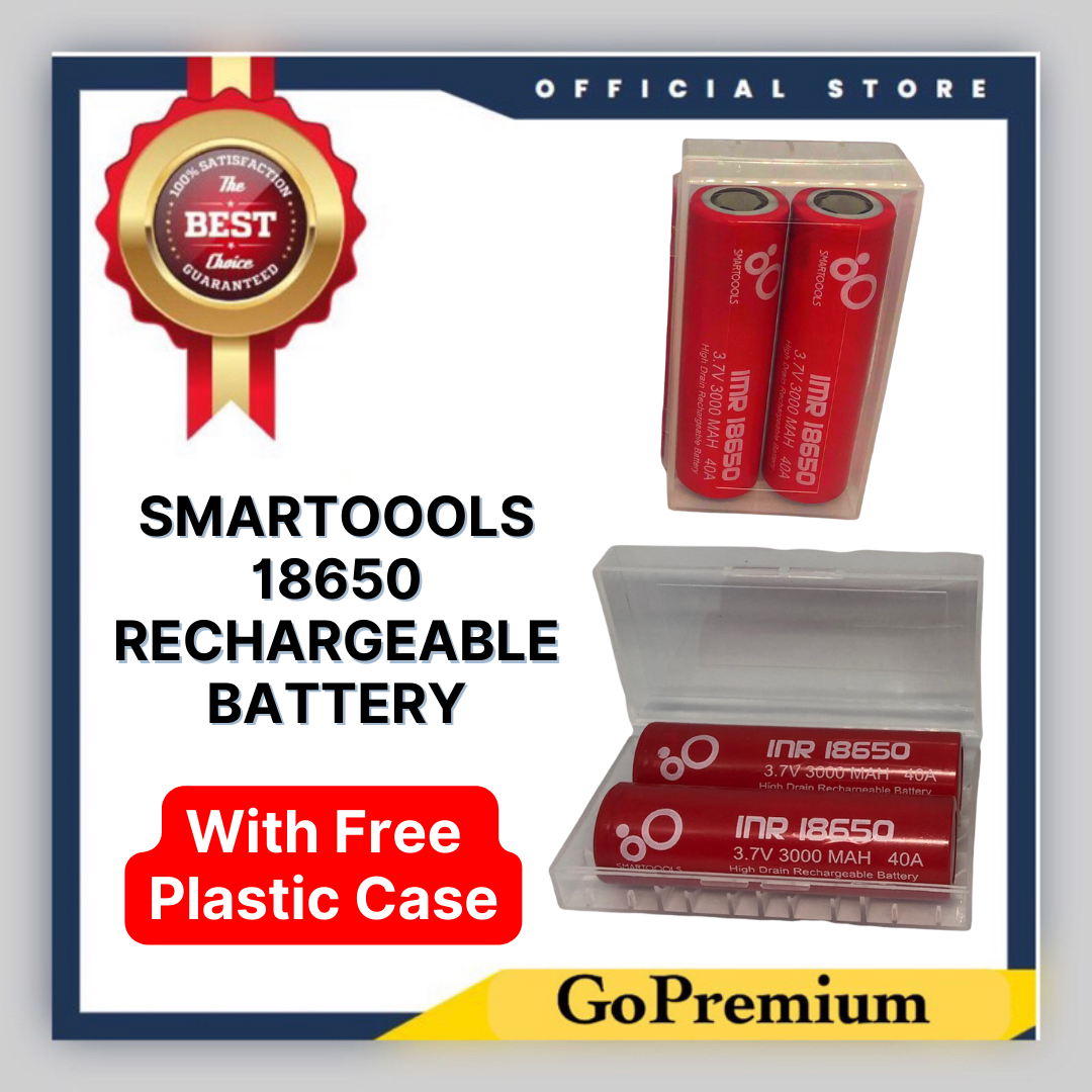 SMARTOOOLS 18650 HIGH DRAIN RECHARGEABLE BATTERY | 3.7V | 3000Mah ...