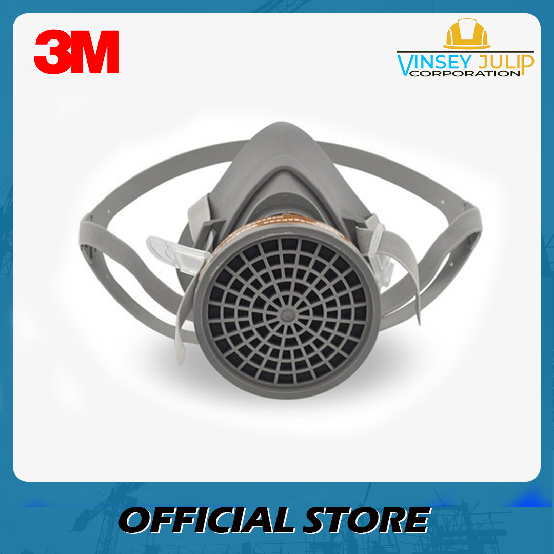 3M™ Reusable Half Face Mask Single Cartridge Respirator 3200 with 3M ...