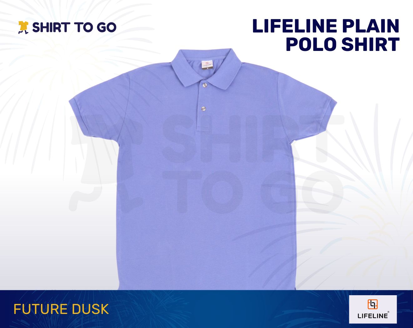 LIFELINE POLO SHIRTS - FUTURE DUSK | COLOR OF THE YEAR - 2025 | Lazada PH