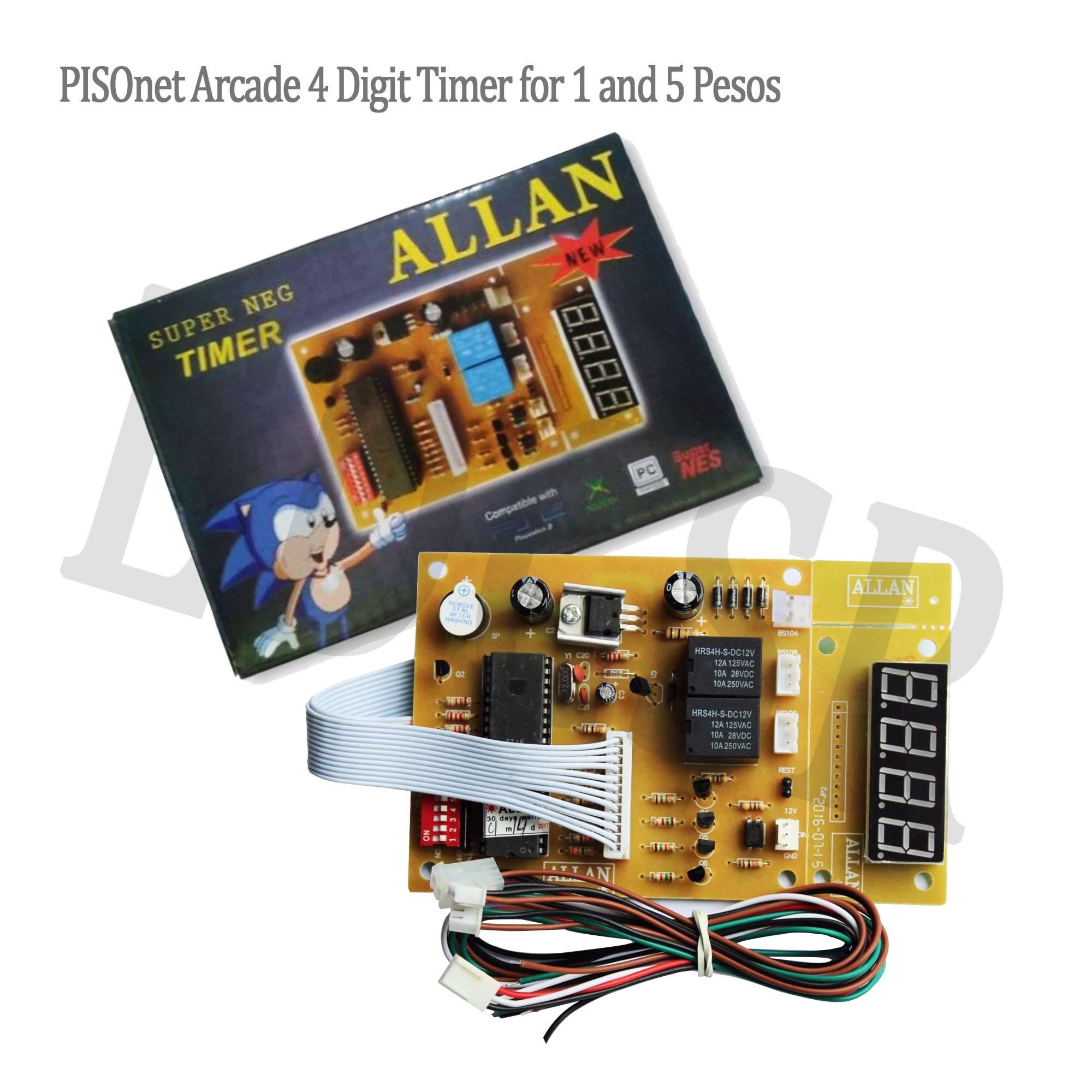 PISOnet Arcade 4 Digit Timer for 1 and 5 Pesos | Lazada PH