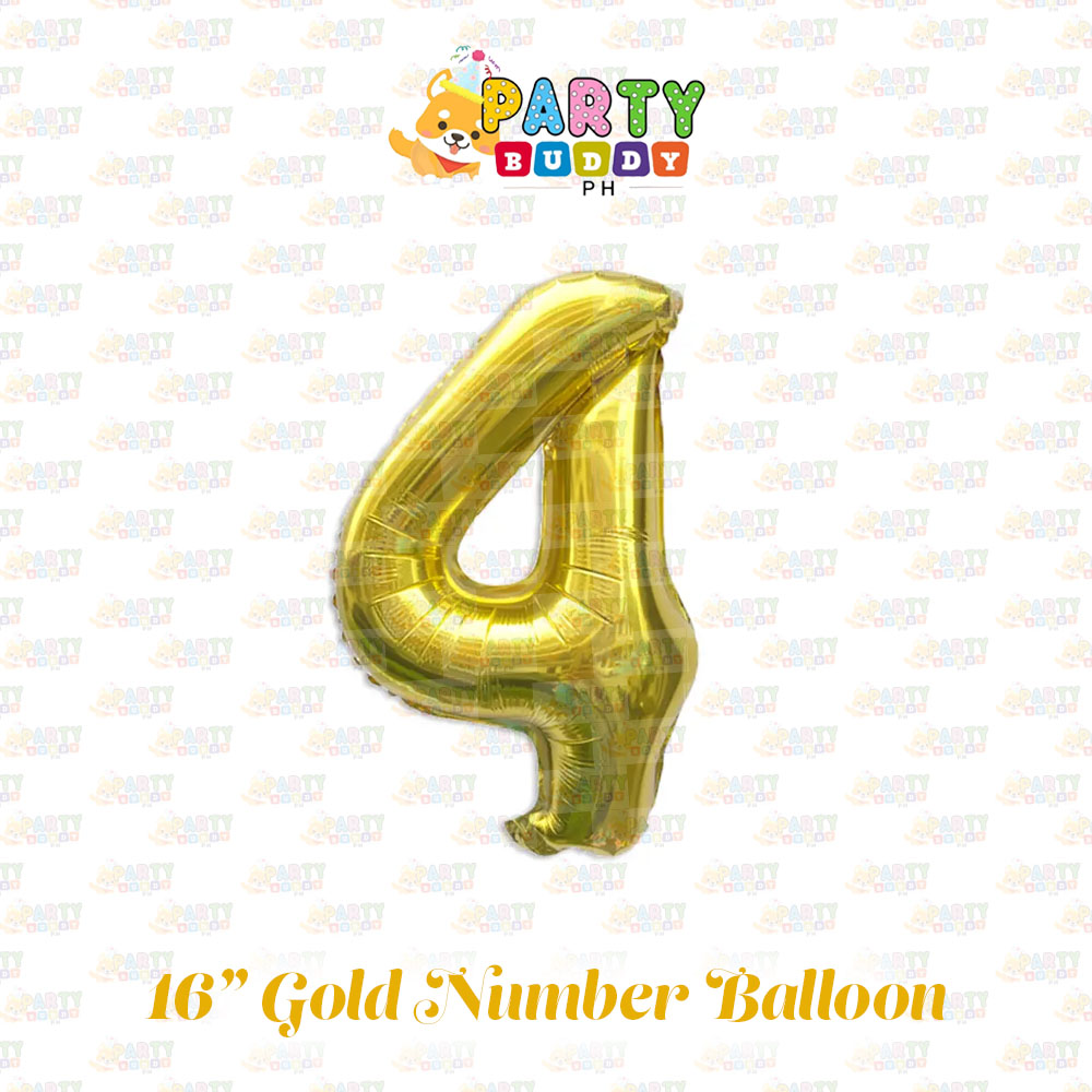 16 Inch GOLD Letter Number and Symbol Foil Balloon sold by Partybuddyph ...