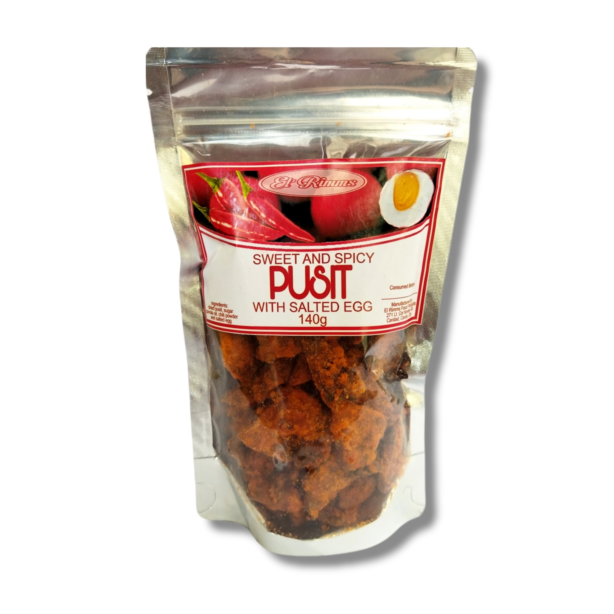 El Rimms Sweet and Spicy Pusit with Salted Egg in Pouch Pasalubong ...