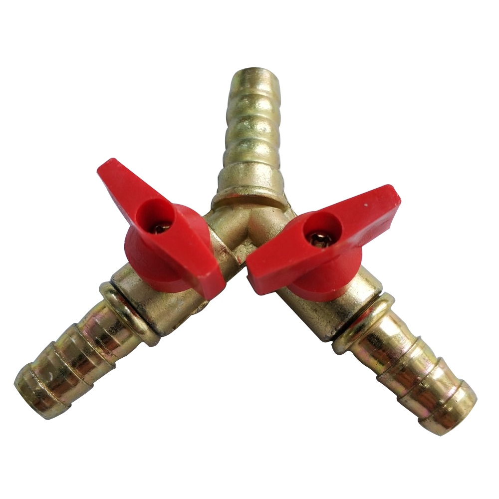 Y type three way valve brass gas three way switch joint gas pipe gas ...