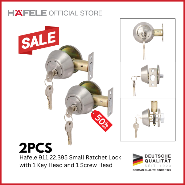 Hafele Single Deadbolt Lock PC Stainless Steel Matt [ 2PCS ] | Lazada PH
