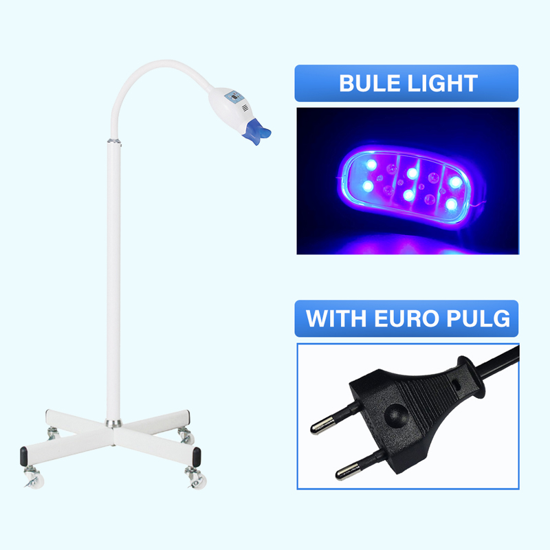 Portable Mobile Stand 8 Led Teeth Whitening Lamp Accelerator Teeth Bleaching Machine Mobile ...