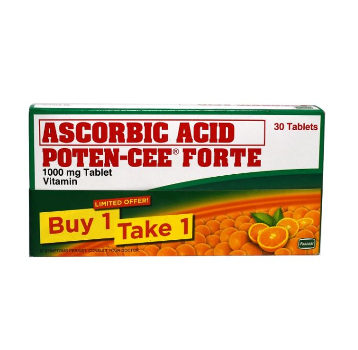 Potencee Forte 1000mg 30 Tablets BUY 1 TAKE 1 (Ascorbic Acd) | Lazada PH
