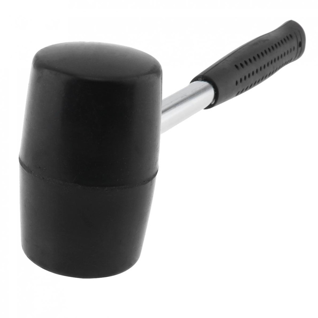 Rubber Hammer Non-Elastic Black Tile Hammer With Round Head And Non ...