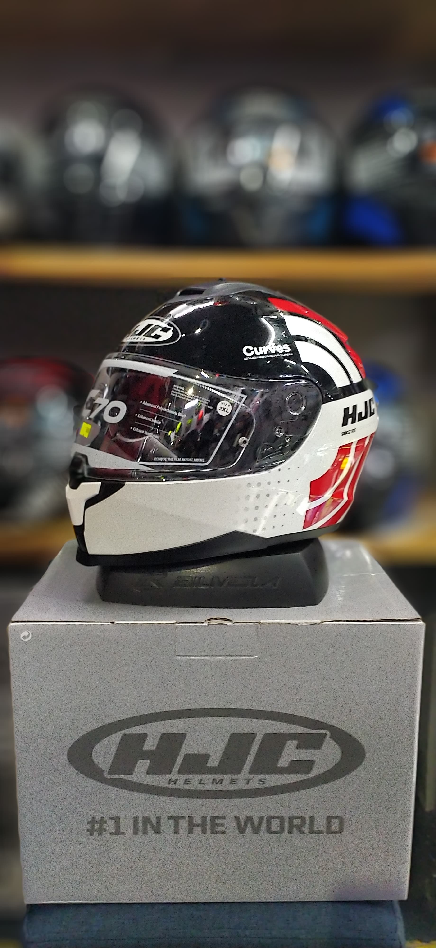 HJC HELMET C70 CURVES MC1 | Lazada PH