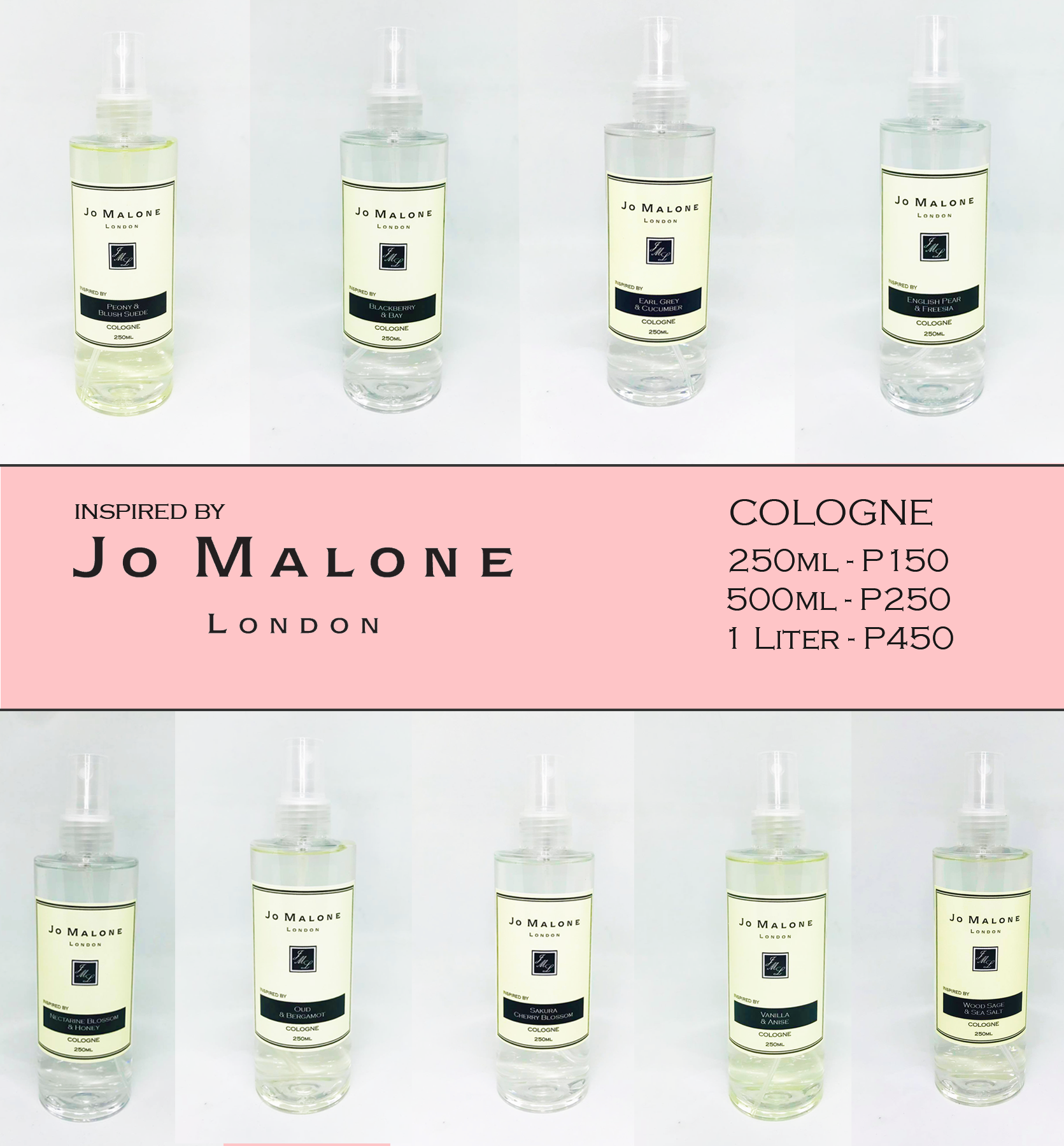 J.M alone - Inspired by Cologne (250ml - 1 Liter) | Lazada PH