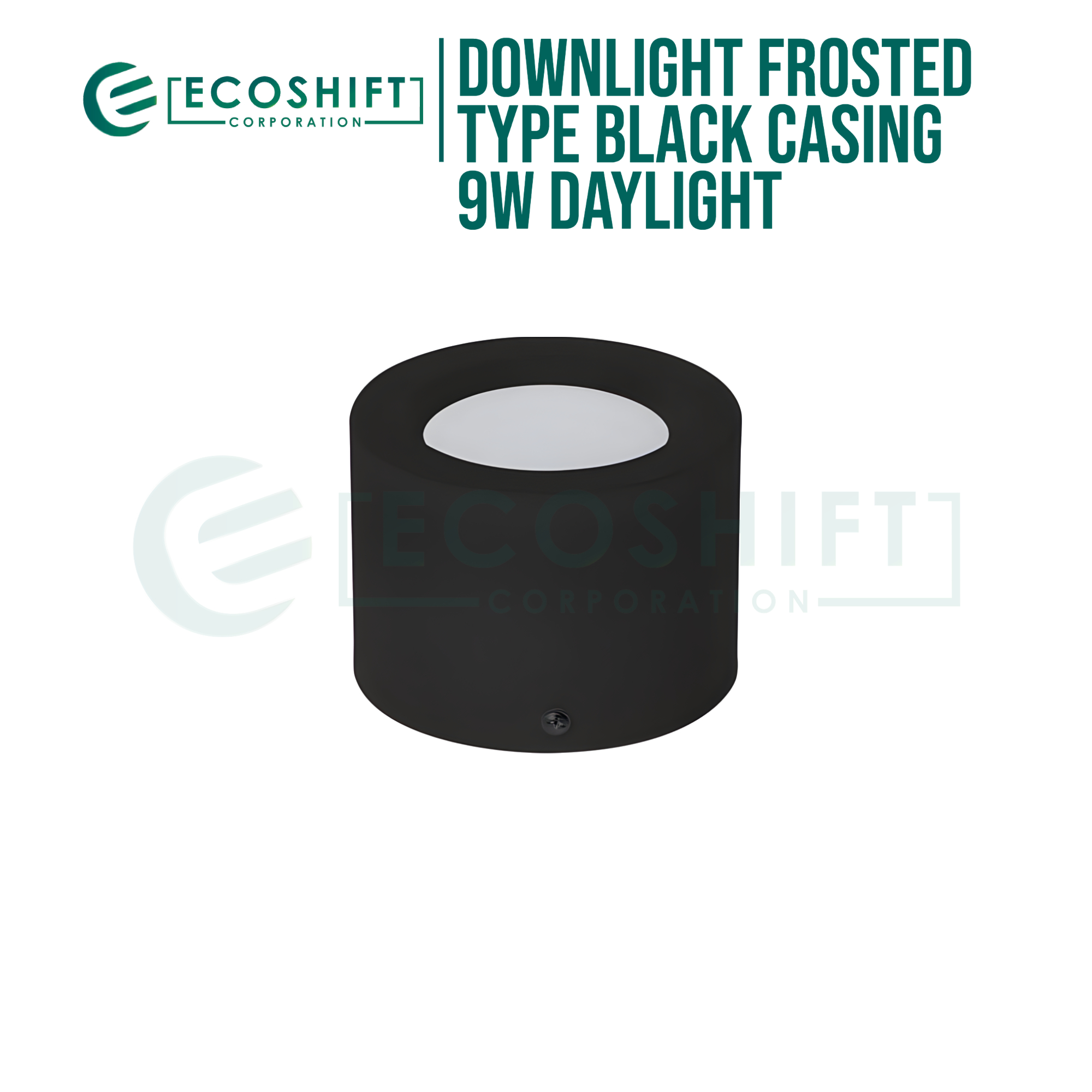 Ecoshift 7W / 9W / 12W / 15W Surface Downlight Frosted Type Black ...