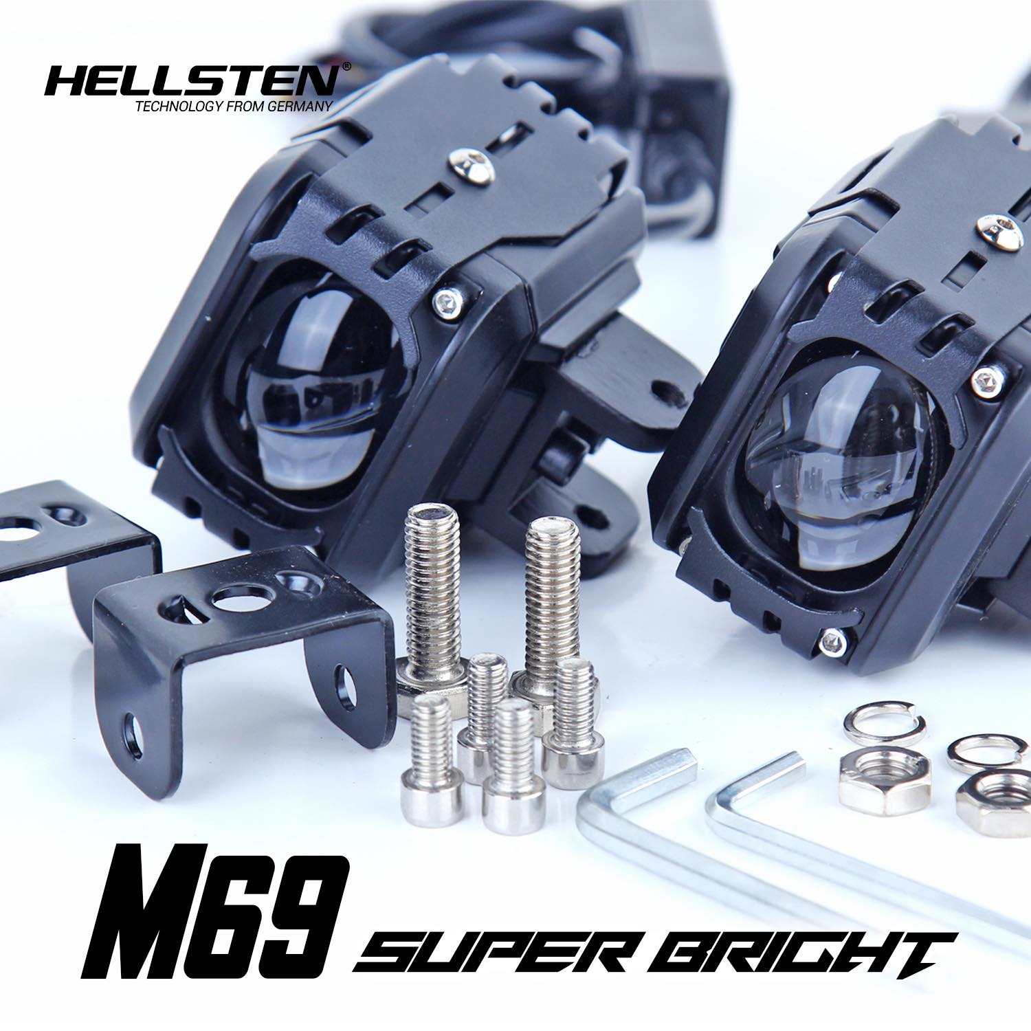 MOTORCYCLE EXTERNAL AUXILIARY LED LIGHTS (HELLSTEN M69 MODEL) | Lazada PH