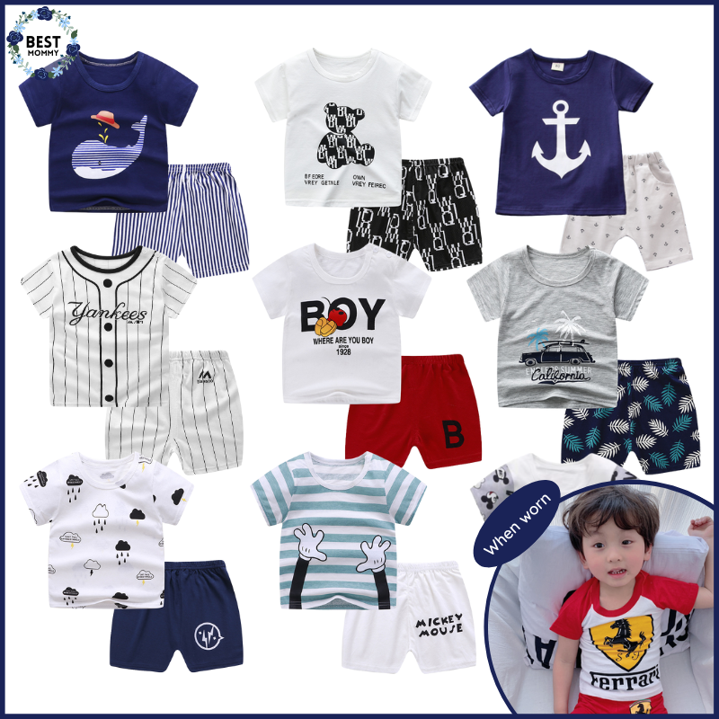 BESTMOMMY Korean Style Baby Terno Set Kids Summer Fashion Outfits Boys ...