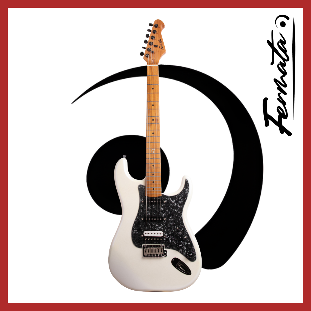 Fermata ST-1H-M Stratocaster Electric Guitar with Stainless Steel Frets ...