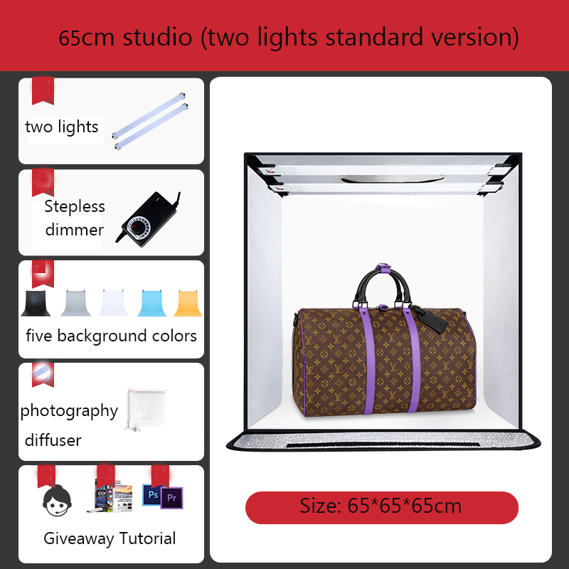 FISHERMAN Folding LED Portable Light Box White Light Studio Light Box ...