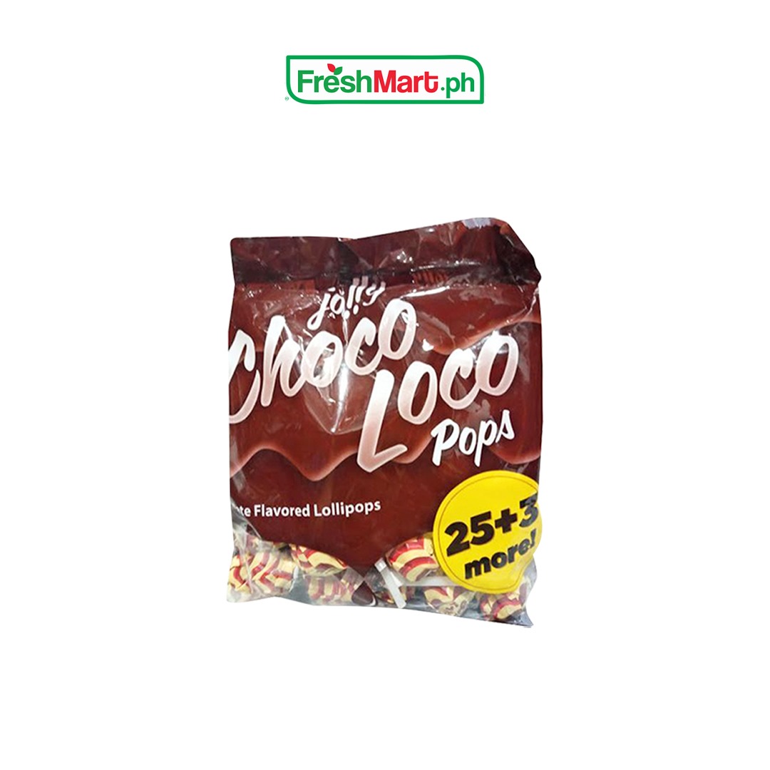 Jolly Choco Loco Pops (Lollipop) 200G (25pcs +3pcs) | Lazada PH