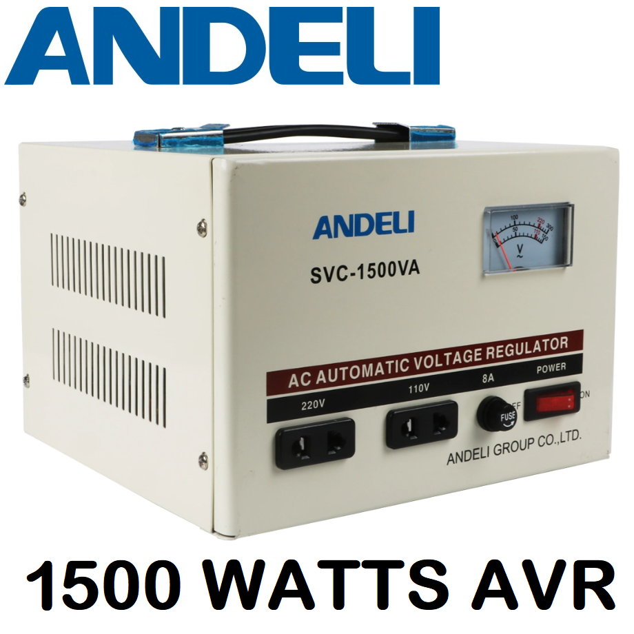 Andeli AVR 1500W Servo Type Automatic Voltage Regulator SVC-1500 Servo Motor Control AC AVR 1 ...