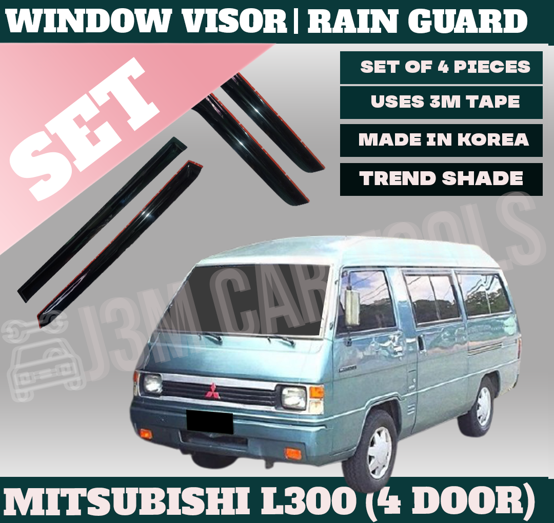 Mitsubishi L300 Versa Van (4 Doors) Rain Guard Window Visor | Lazada PH