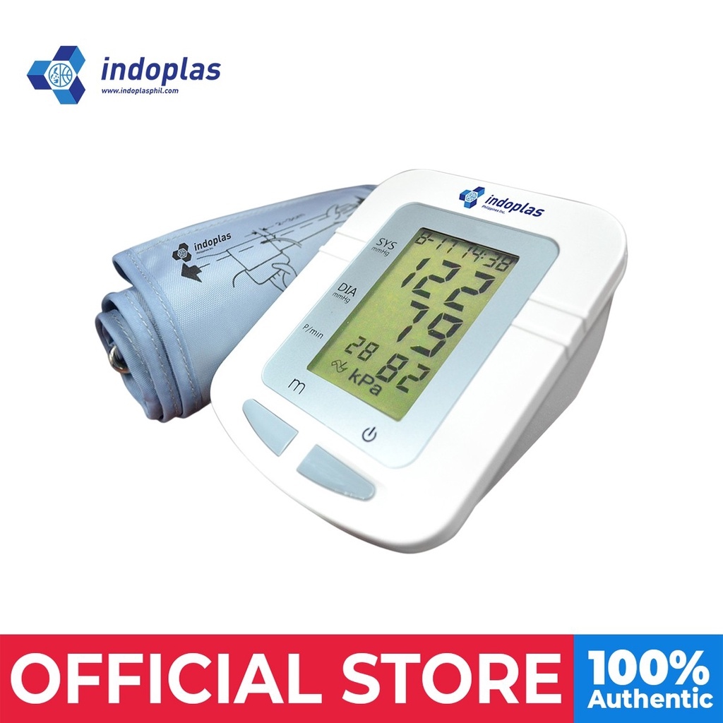 Indoplas Powered BP105 Blood Pressure Monitor FREE Digital Thermometer ...