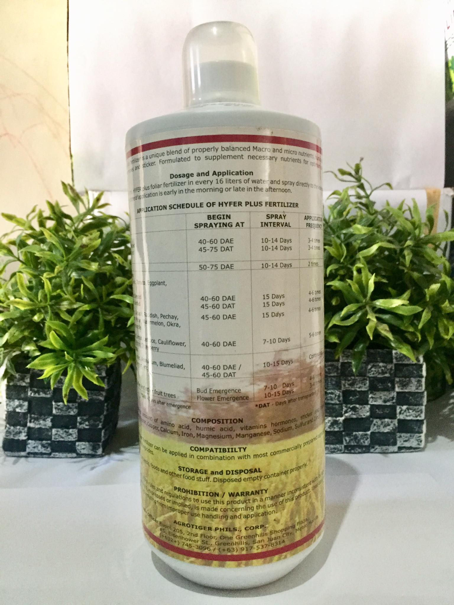 Hyfer plus Foliar Fertilizer 1L | Lazada PH