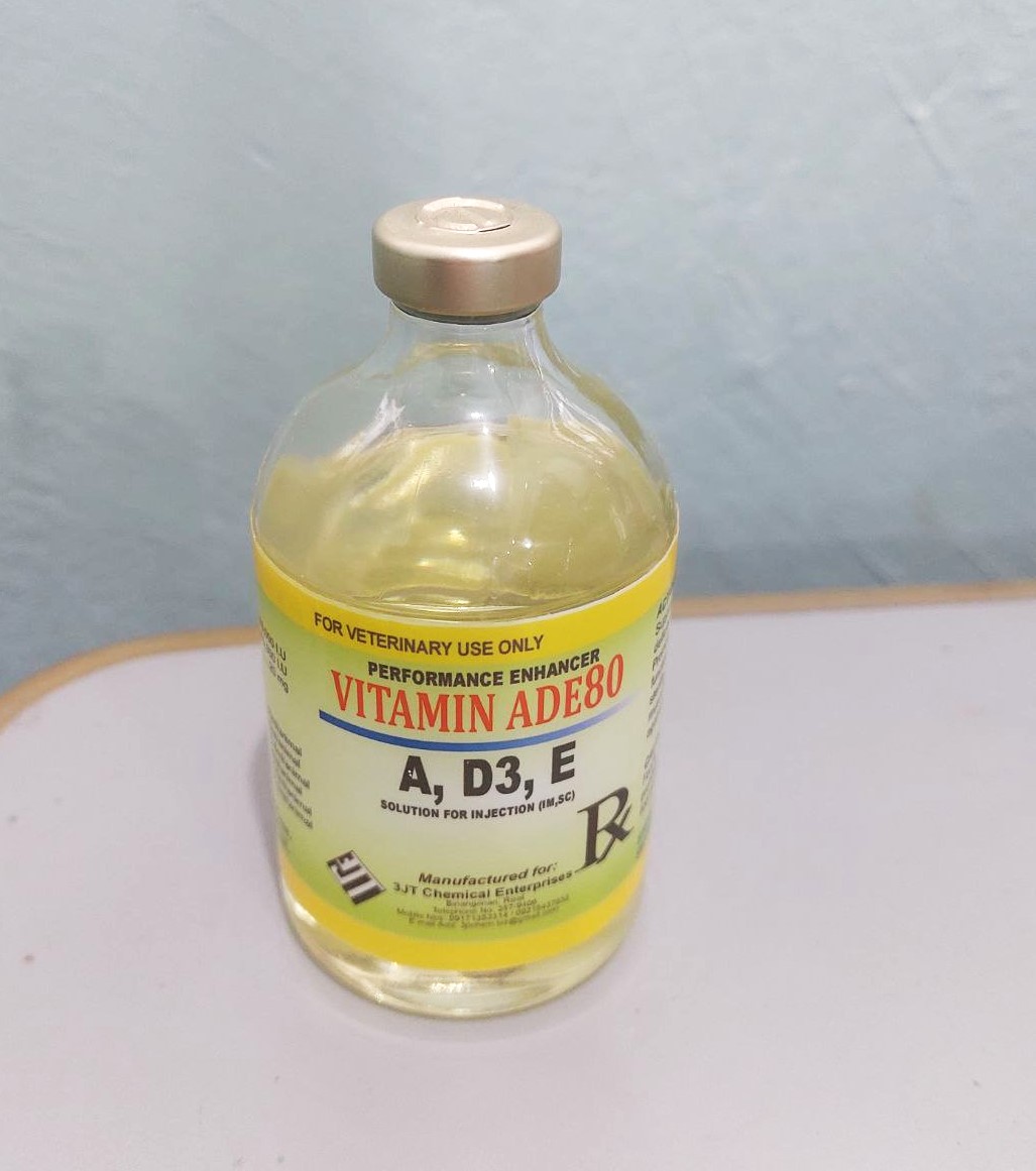 Vitamin ADE80 Solution for Injection Performance Enhancer FOR ANIMALS ...