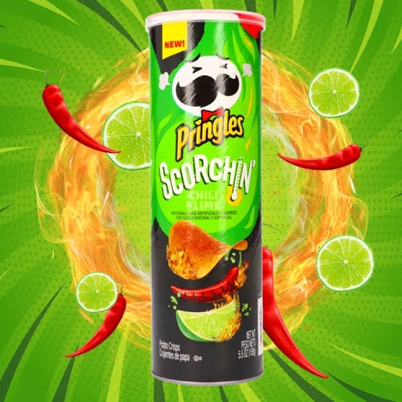 4QwK1SIG Original US Made Pringles (Potato Crisp Wavy Scorchin ...