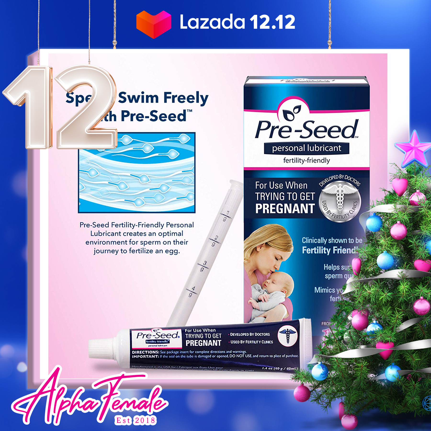 Preseed Personal Fertility Lubricant for Couples Trying to Conceive ...