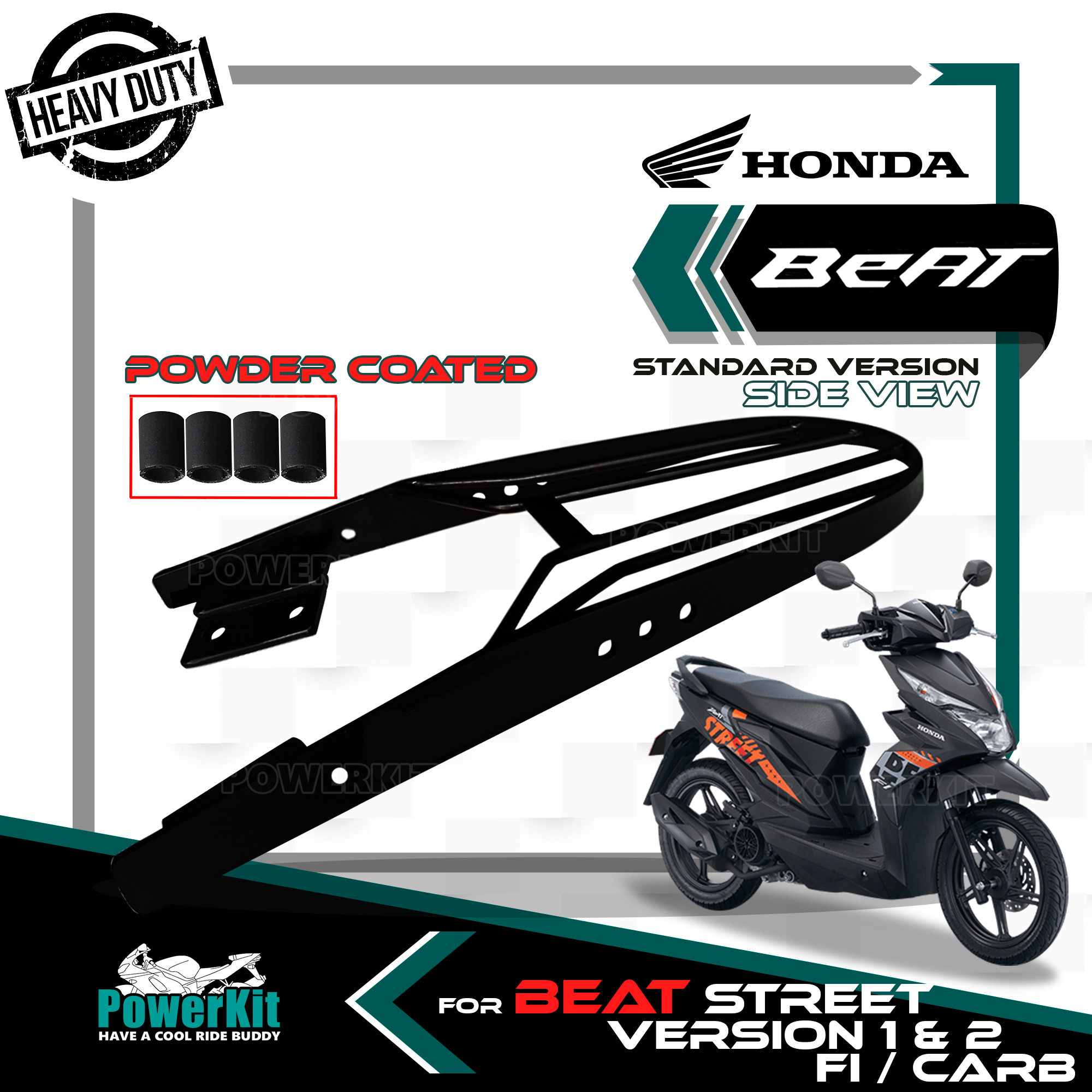 Top Box Bracket for Honda Beat 110 / Beat Fi / Beat Carb / Beat Street ...