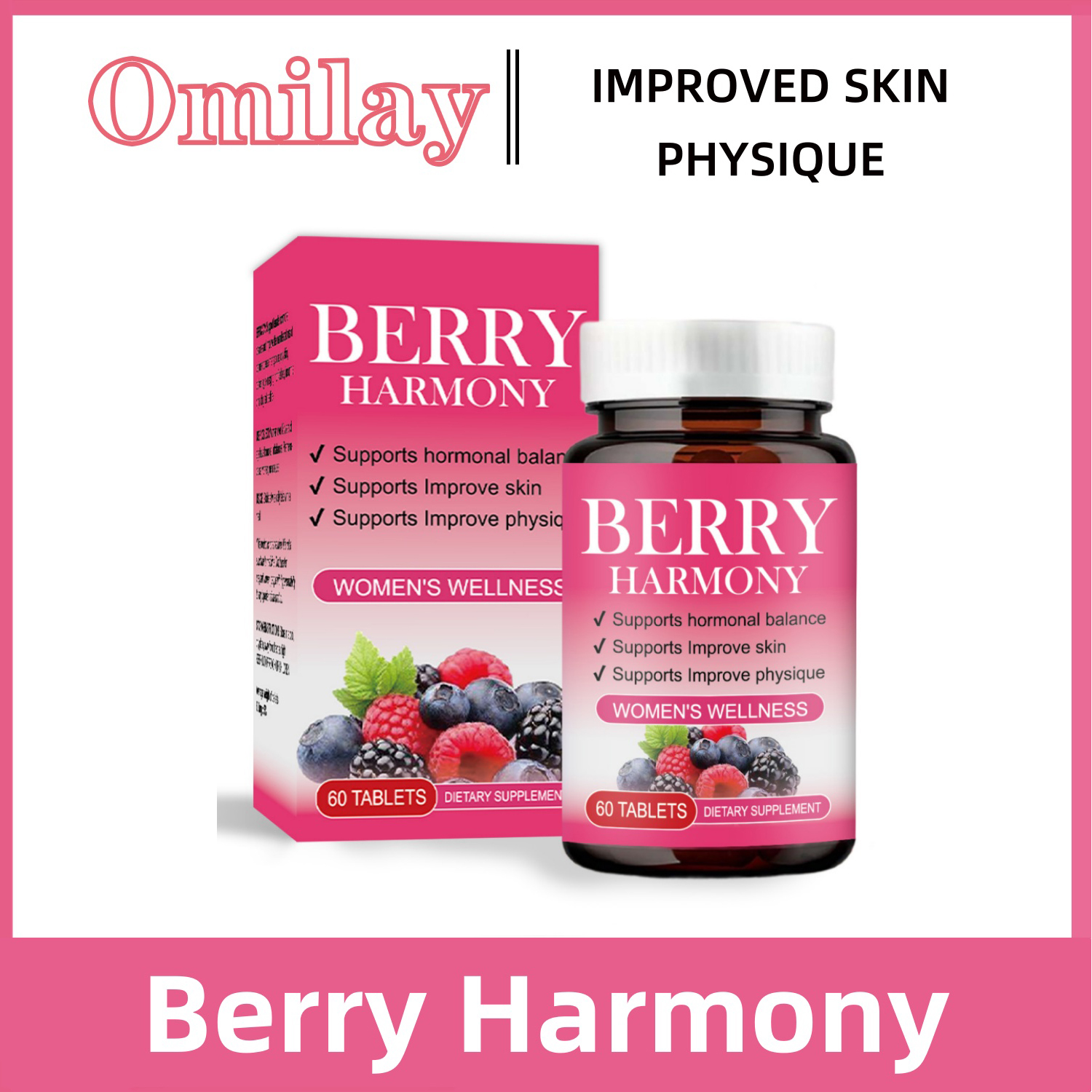 Omilay Berry Harmony Women Wellness Hormonal Balance Tablets for ...
