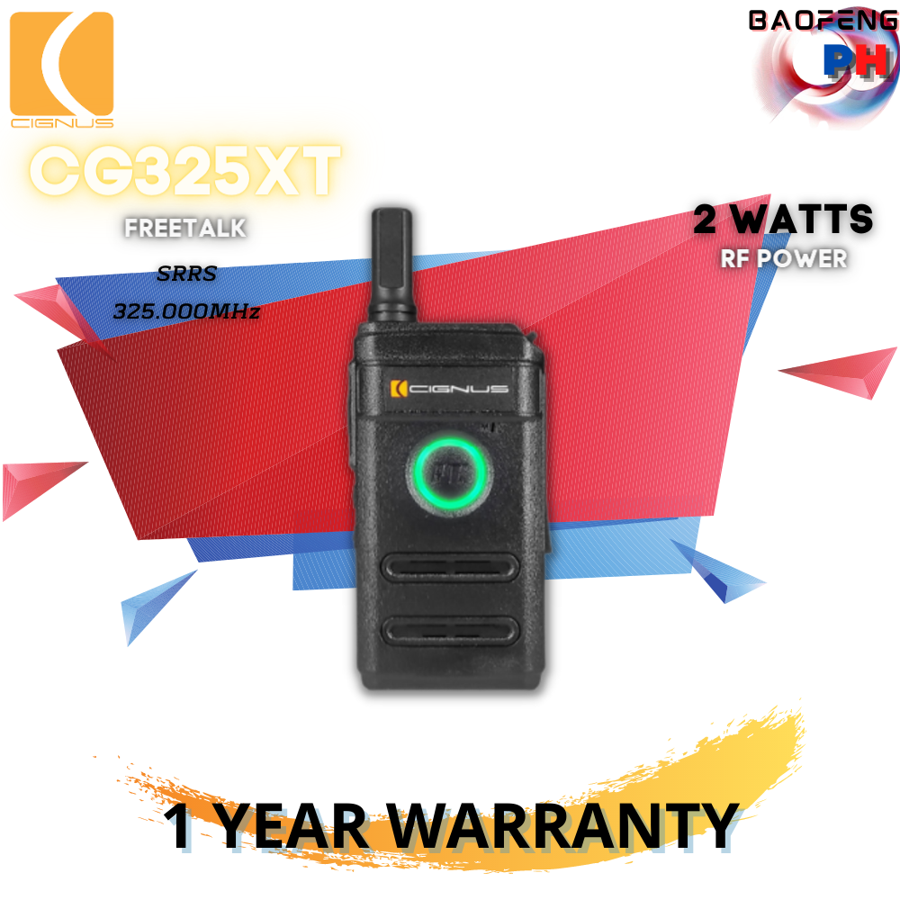 Cignus FreeTalk XT CG325XT License Free Radio 325MHz with NTC Special ...