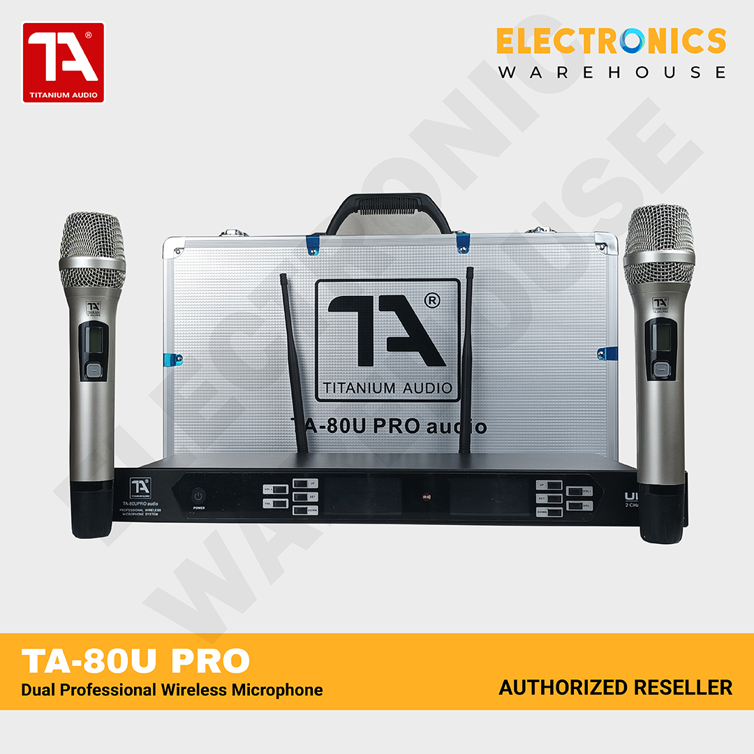 Titanium Audio TA-80U PRO Dual Professional Wireless Microphone | Lazada PH