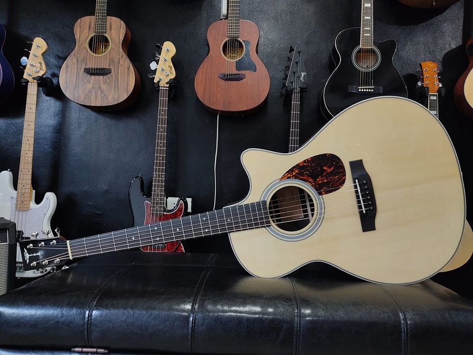 Tyma TG-12 Solid Sitka Spruce Top Rosewood Grand Auditorium Acoustic ...