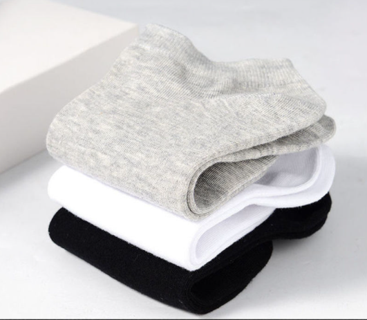 5Pairs Pouch Unisex Basic Socks Plain Ankle Sock | Lazada PH
