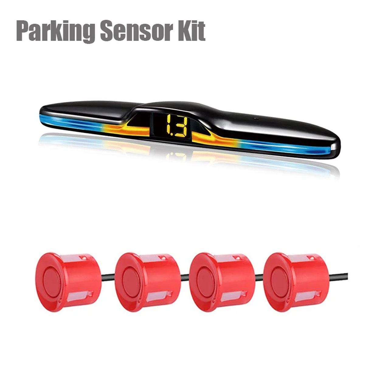 New Kfox Car Reverse Radar Kit Vehicle Parking Sensor System With 4 Parking Sensors Backup Radar