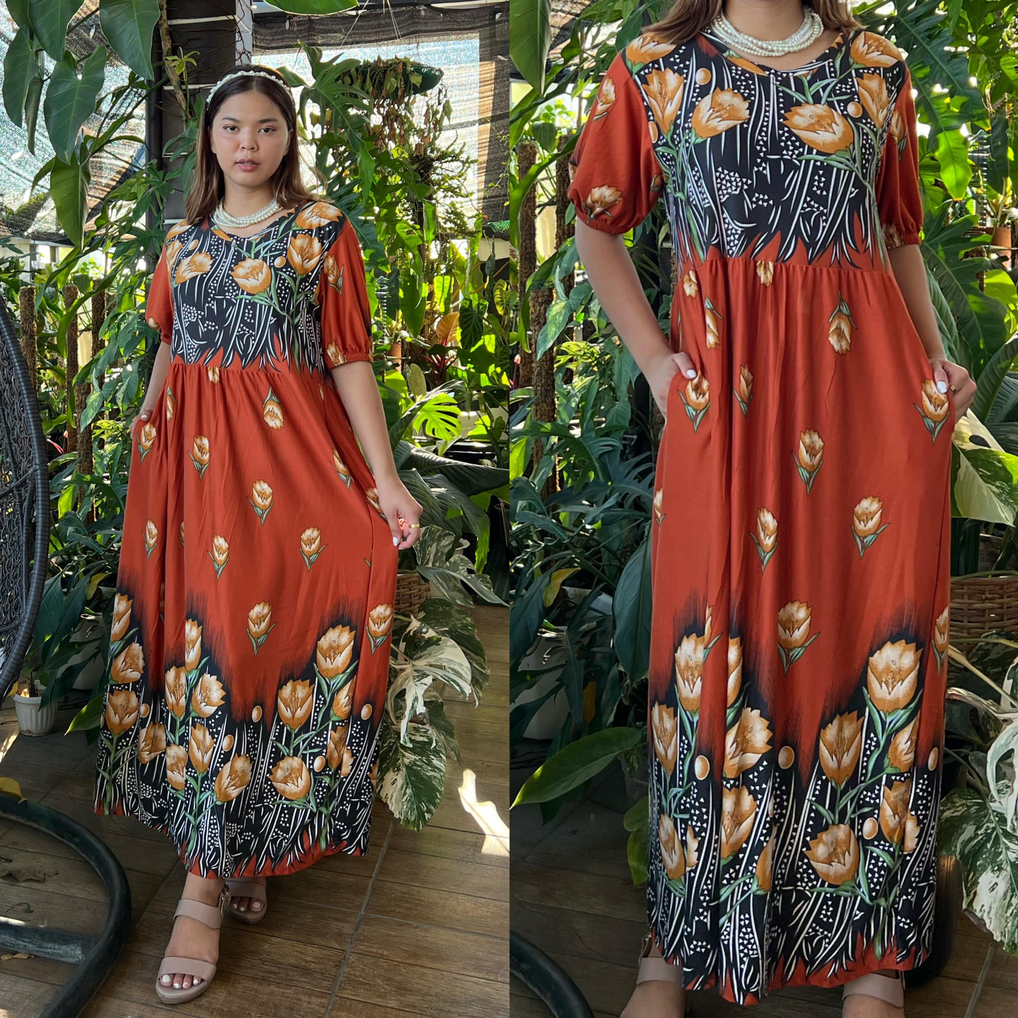 KIA SENEPA MAXI DRESS WITH ONE SIDED POCKET | TRENDY | PLUS SIZE FITS ...