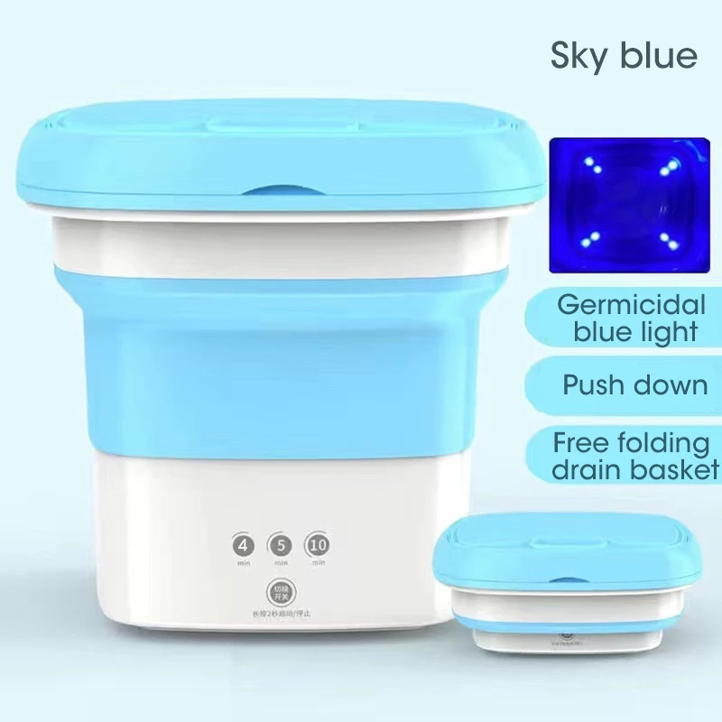[Upgrade] UV Light Mini Washing Machine with Dryer Portable Foldable ...