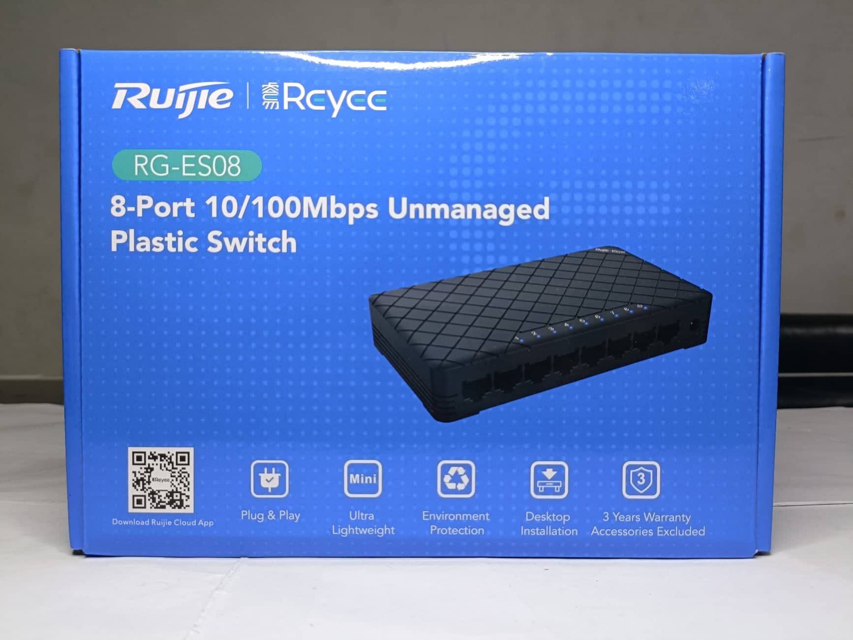 Ruijie RG-ES08 8-Port 10/100Mbps Unmanaged Plastic Siwtch | Lazada PH