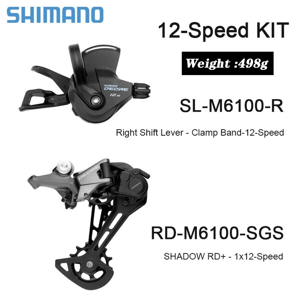 SHIMANO DEORE M6100 12 speed Groupset Shifter SL-M6100-R Rear Derailleur RD-M6100 SGS Original ...