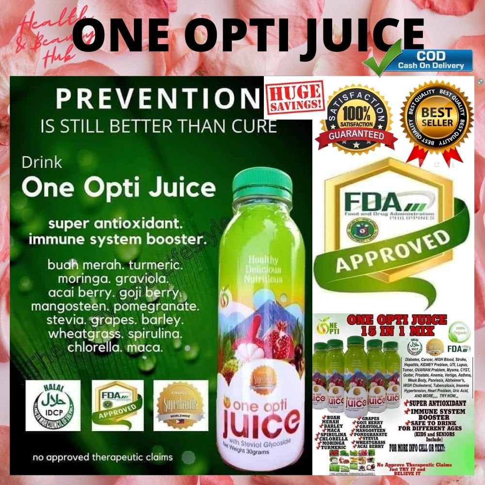 [HEALTHYFY] ONE OPTI JUICE Herbal Drink 100% Authentic New Improved ...