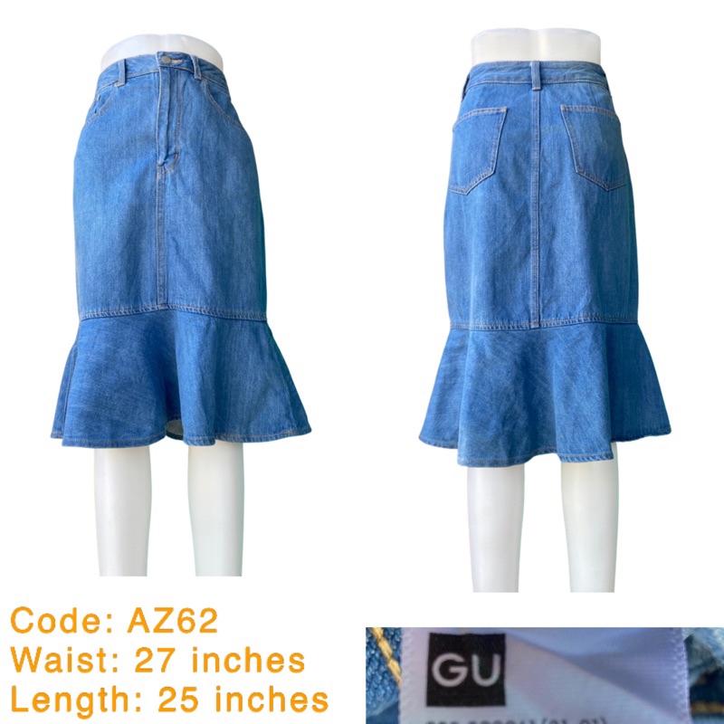 Ukay Denim Skirt Maong Palda Midi Maxi Long | Lazada PH