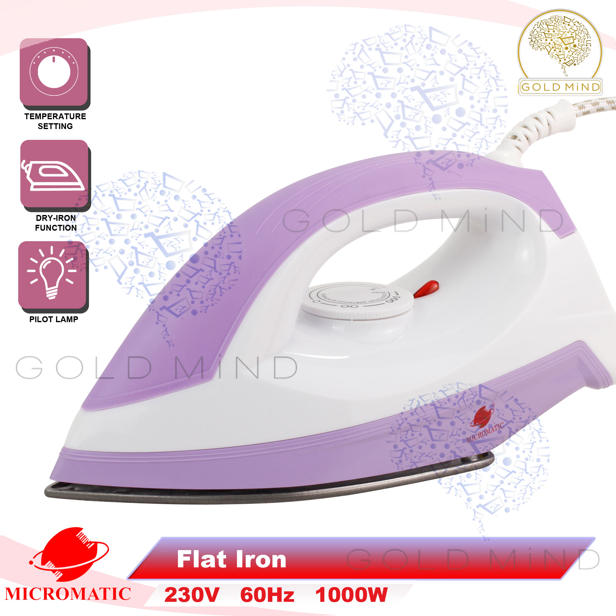 Micromatic Flat Iron for Clothes Ergo Design Non Stick plantsa ng damit ...