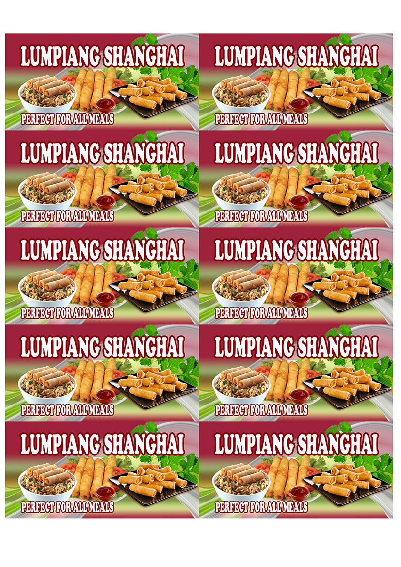 READY TO USE STICKERS FOR LUMPIANG SHANGHAI | Lazada PH