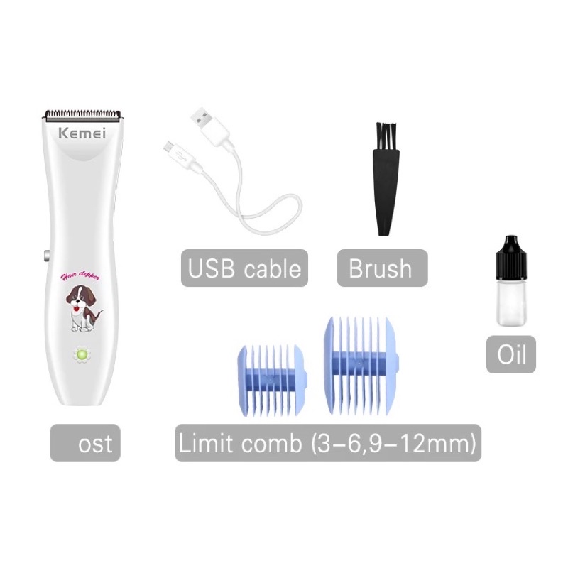 Dog razor Electric Low-noise pet Hair Razor Grooming TrimmerShaver ...